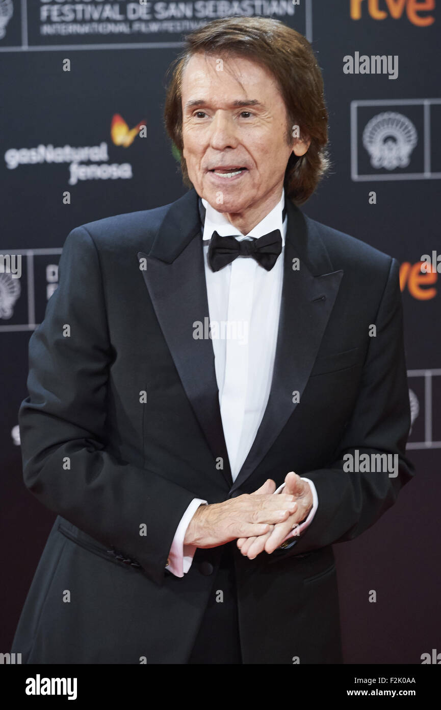 San Sebastian, Euskadi, Spain. 20th Sep, 2015. Raphael attends 'Mi gran ...