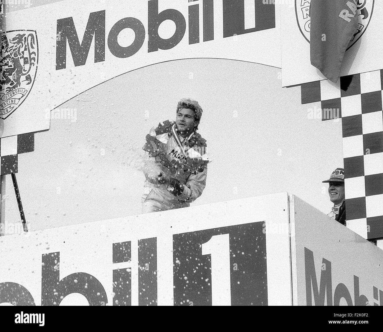 Steve Robertson, race winner,. Final round of the 1991 British Formula ...