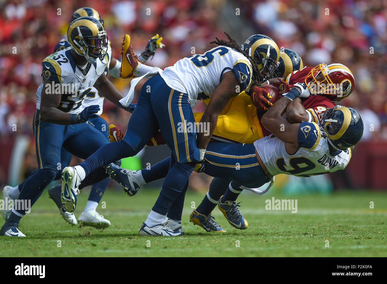 Landover, MD., USA. 20th September, 2015. St. Louis Rams strong safety ...