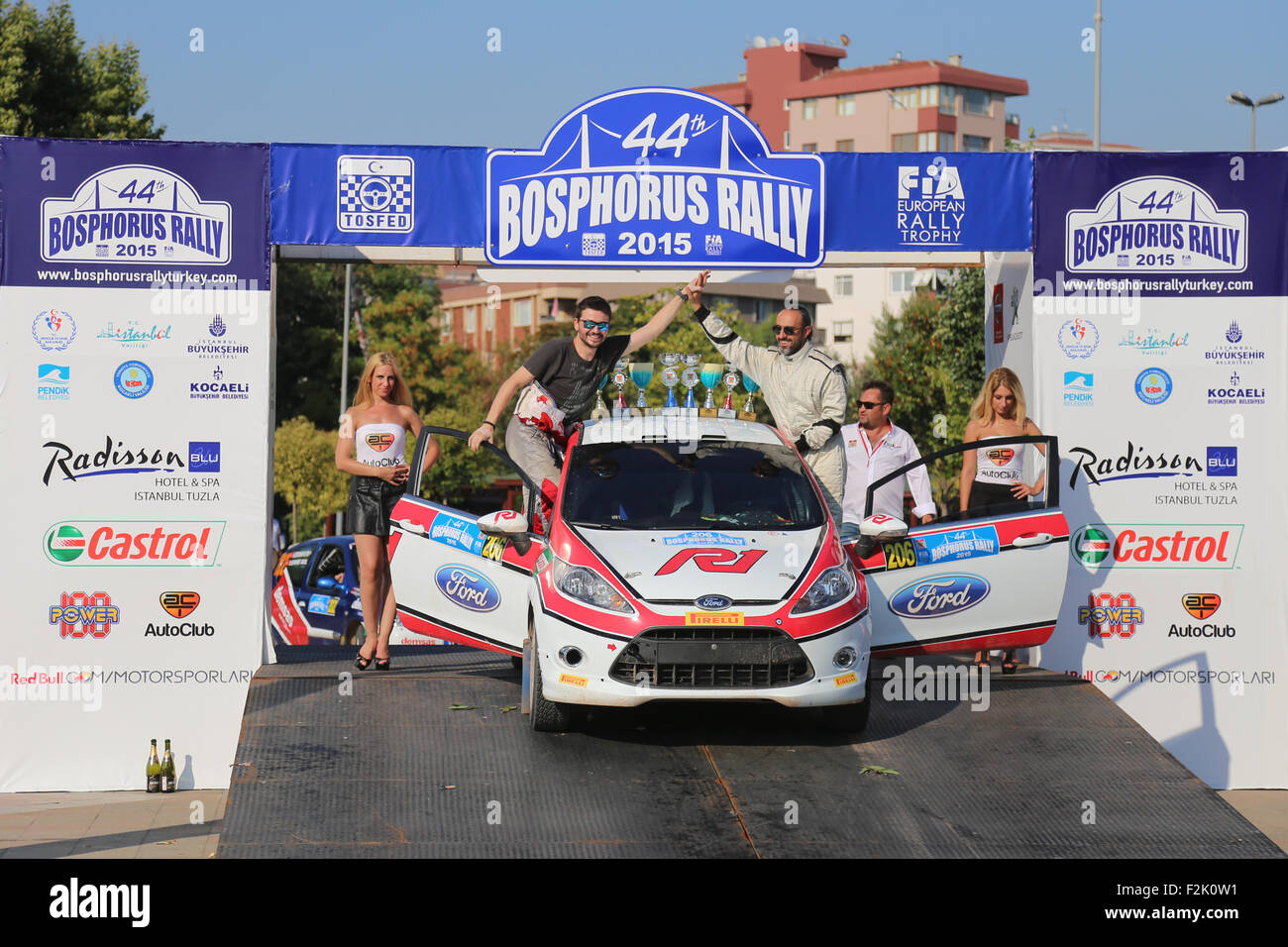 Emrah Ali Baso Ford Fiesta R1 Podium Ceremony Bosphorus Rally 2015 ...