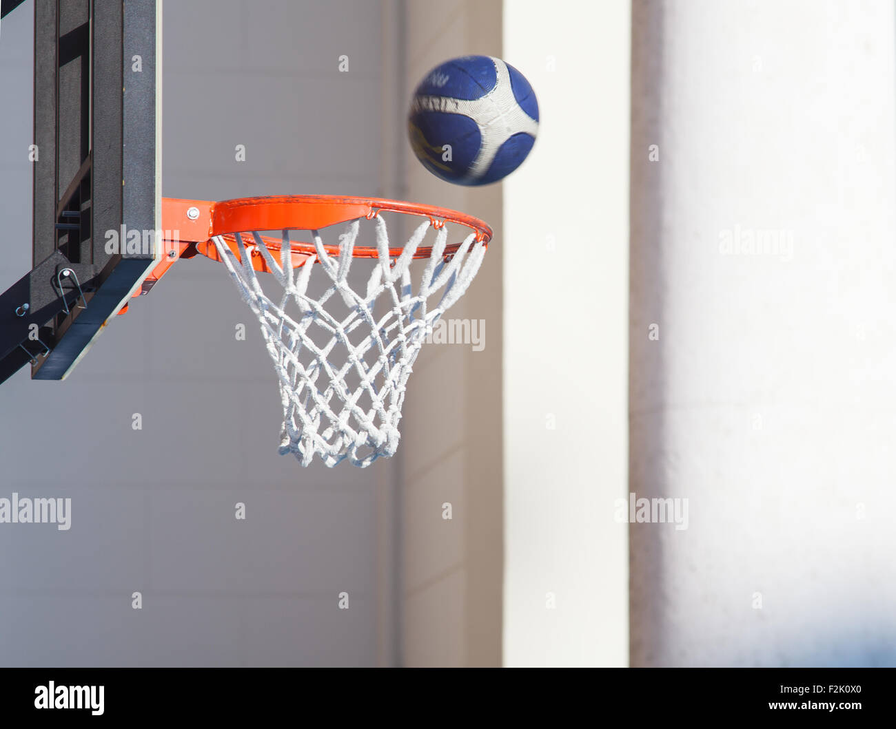 View of basket hoop in Trieste, Italy Stock Photo - Alamy
