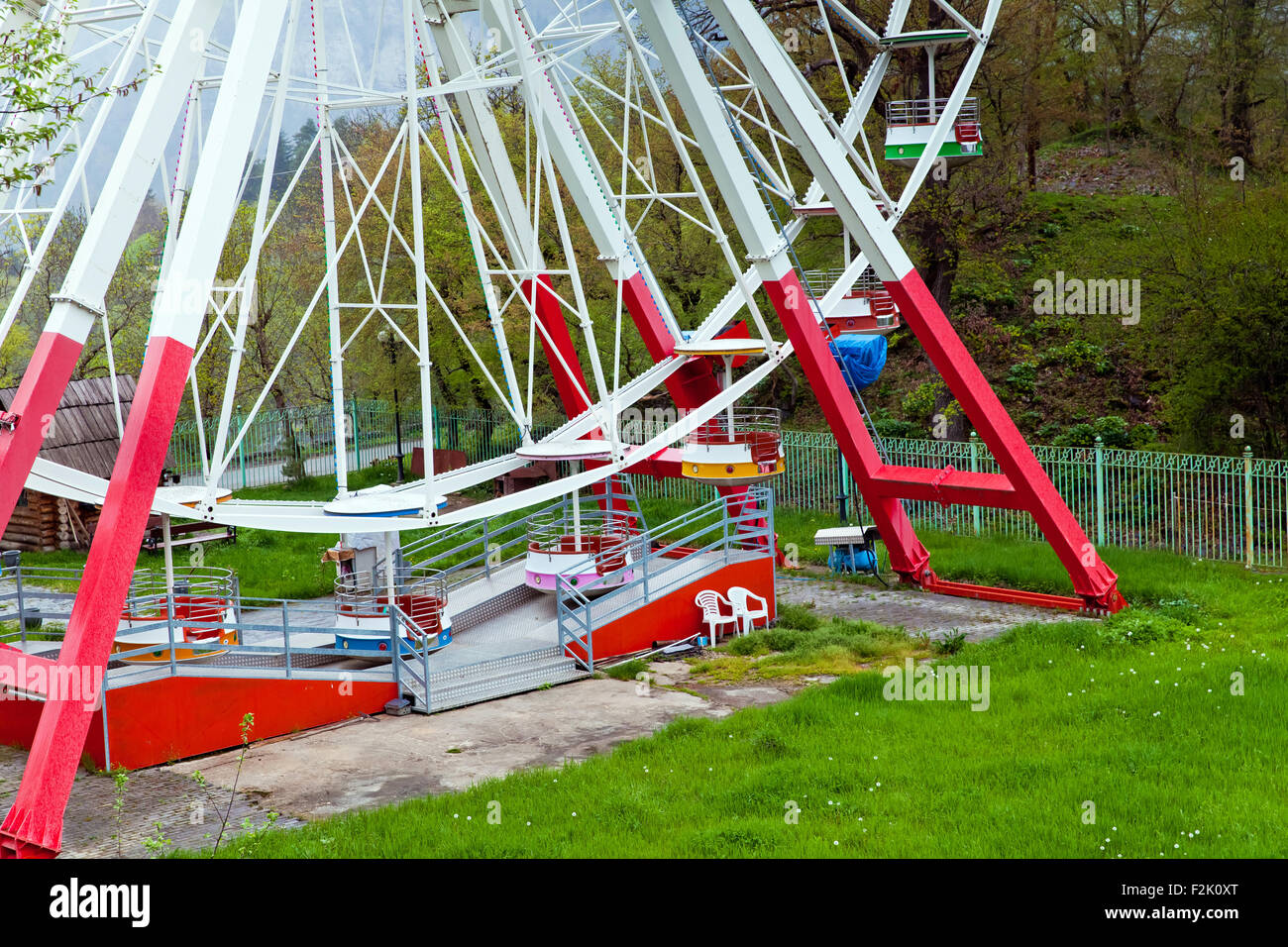 Empty ferris wheel in Borjomi, Georgia Stock Photo - Alamy