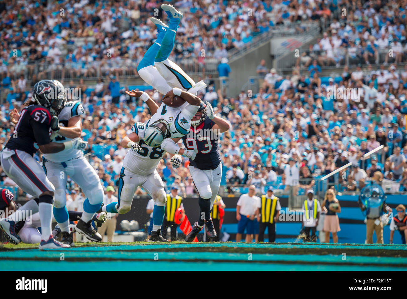 Charlotte, North Carolina, USA. 20th September, 2015. Carolina Panthers ...