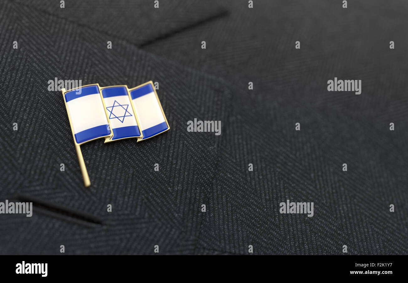 Israel flag lapel pin hi-res stock photography and images - Alamy