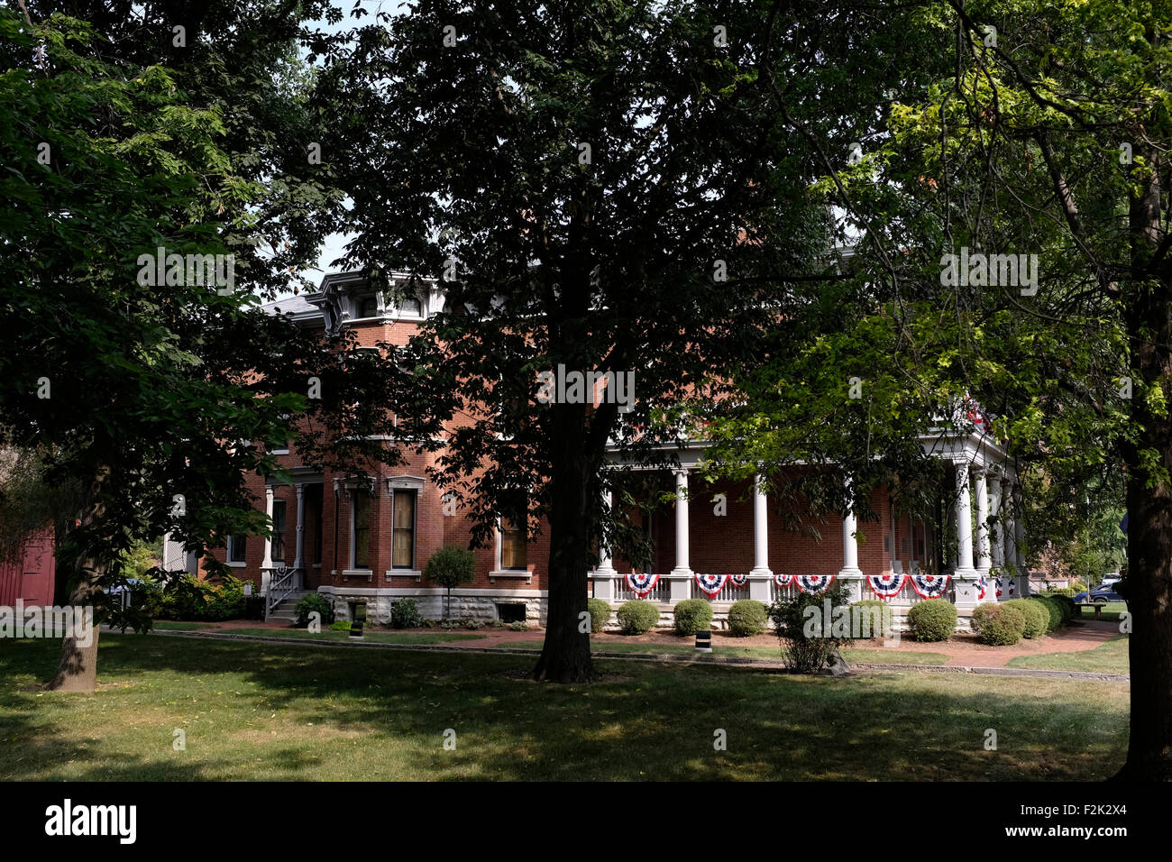 Home of President Benjamin Harrison, Indianapolis, Indiana Stock Photo ...