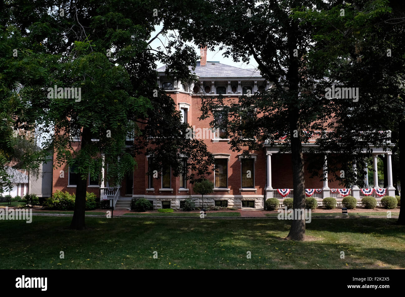 Home of President Benjamin Harrison in Indianapolis, Indiana Stock ...
