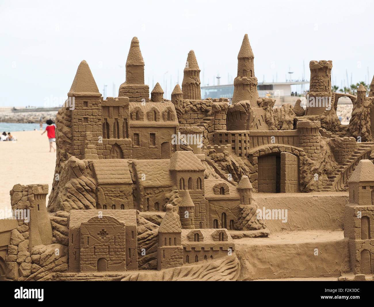 Sandcastle empty beach hi-res stock photography and images - Alamy