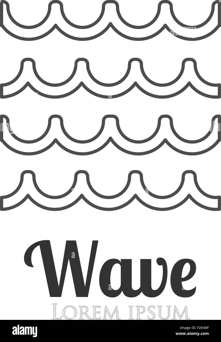Wavy outline hi-res stock photography and images - Alamy