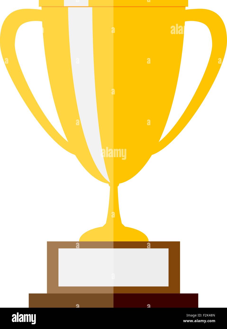Vector illustration of gold trophy Stock Vector Image & Art - Alamy