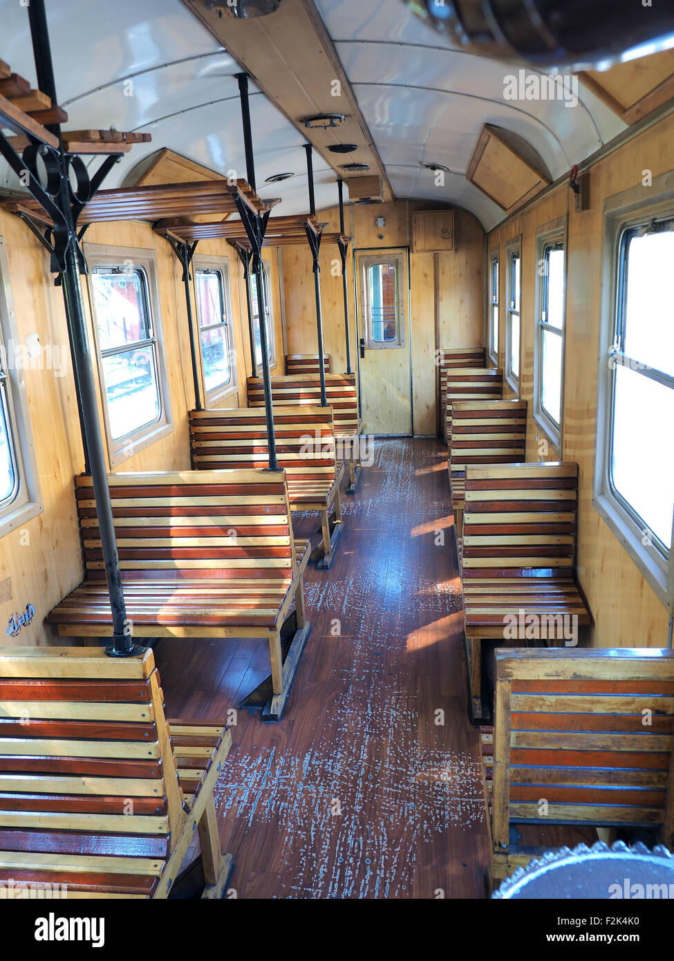 interior of luxury old train carriage Stock Photo - Alamy