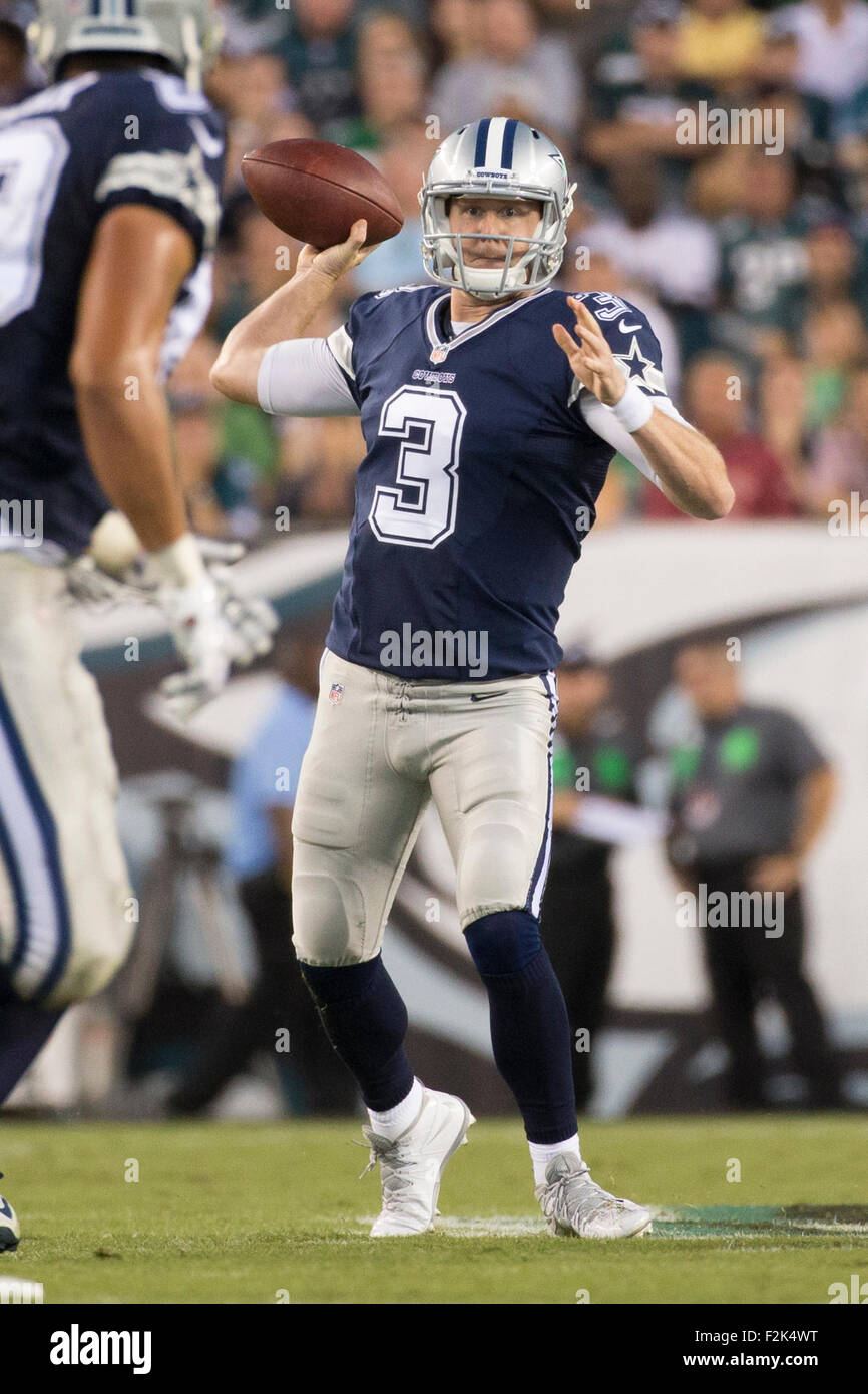 September 20, 2015: Dallas Cowboys quarterback Brandon Weeden (3 ...