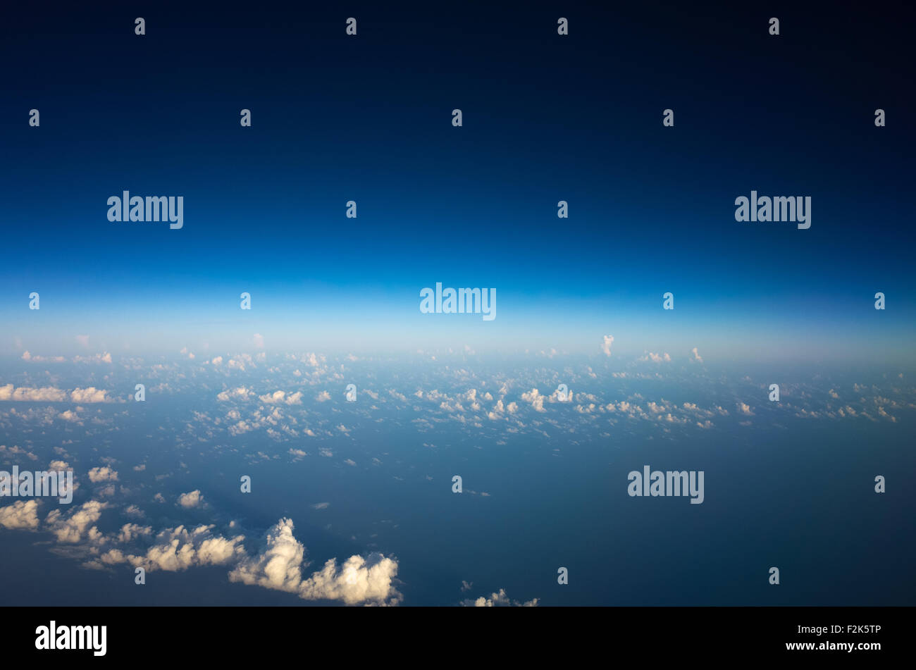 A view out the plane window flying over Mexico towards Mexico City ...