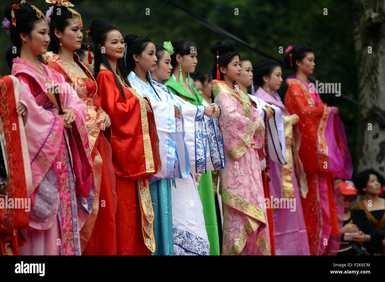 Yiyang, China's Jiangxi Province. 20th Sep, 2015. Models present Han ...