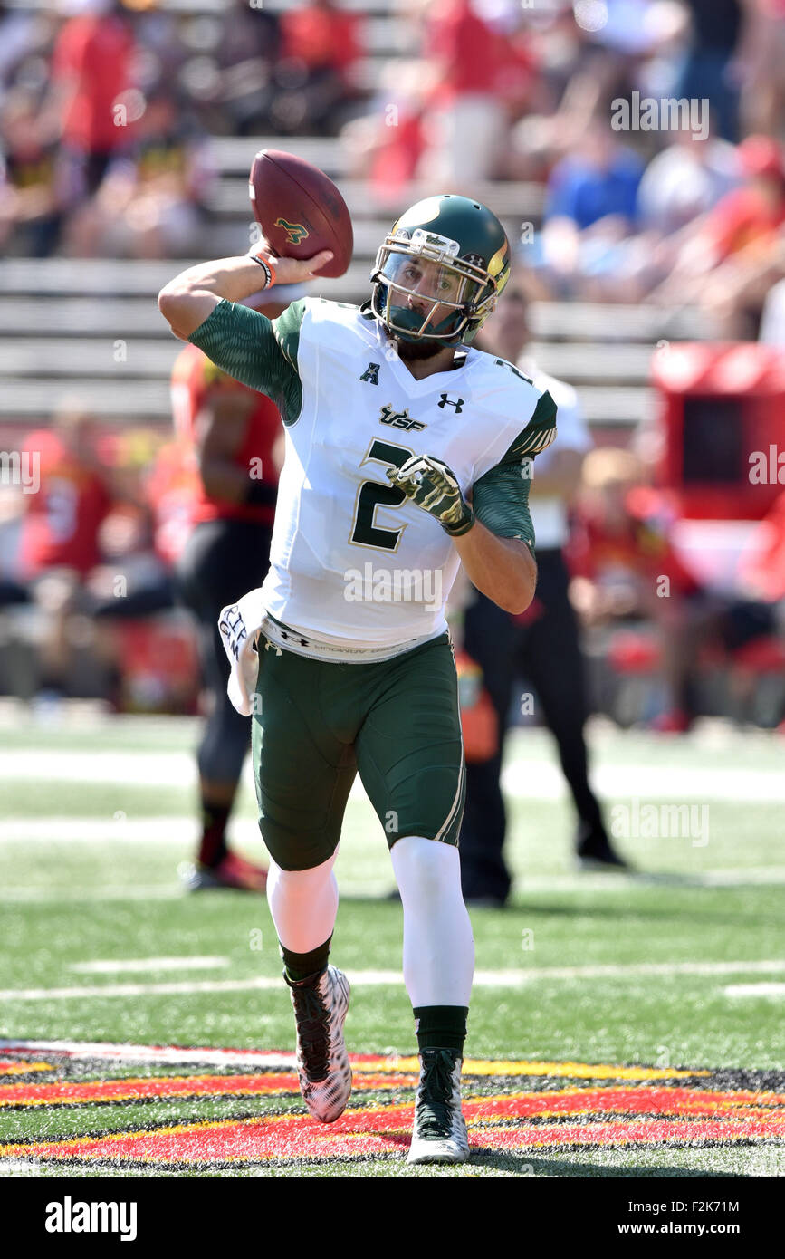 College Park, Maryland, USA. 19th Sep, 2015. South Florida Bulls ...