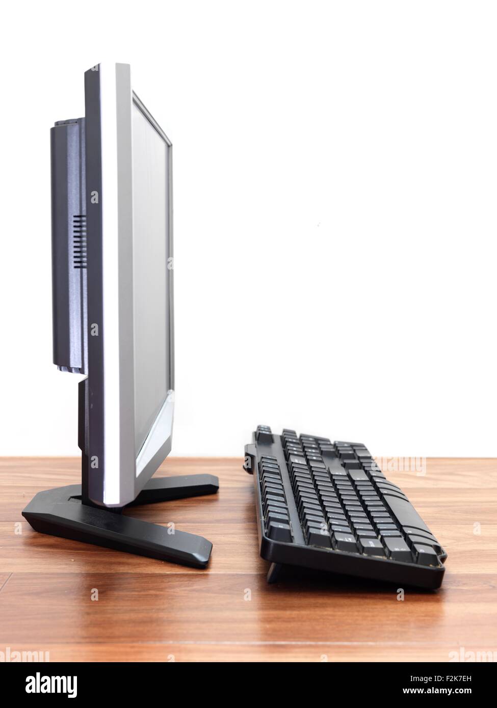 An image of a computer on a desktop Stock Photo - Alamy
