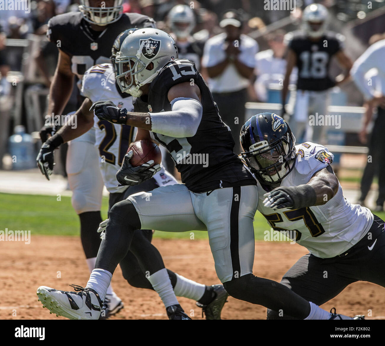 Oakland, California, USA. 20th Sep, 2015. Oakland Raiders wide receiver ...