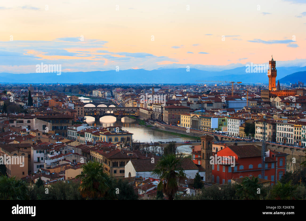 View of Florence, famous city in Tuscany, Italy Stock Photo - Alamy
