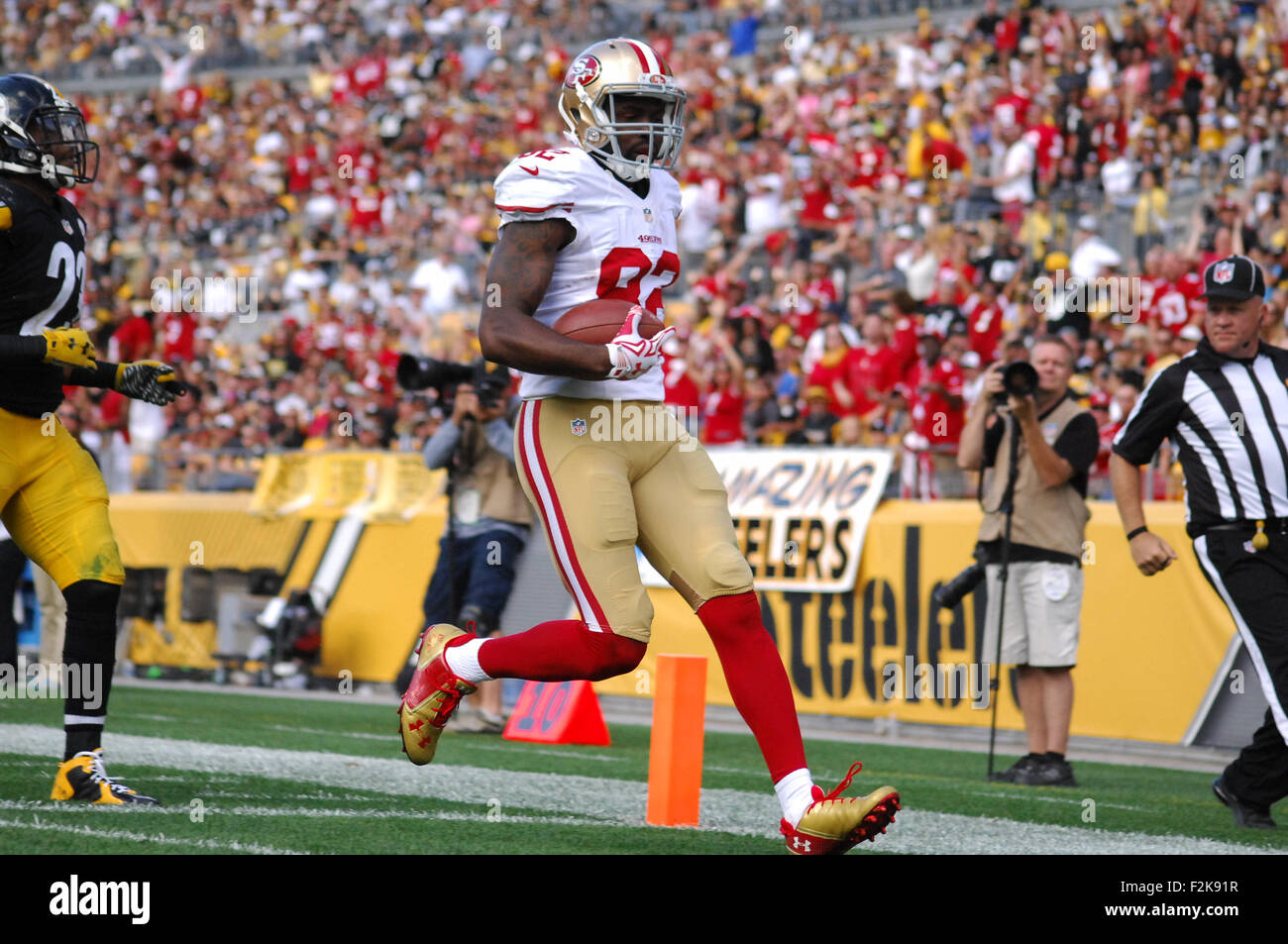 September 20th, 2015: Torrey Smith #82 during the San Francisco 49ers ...