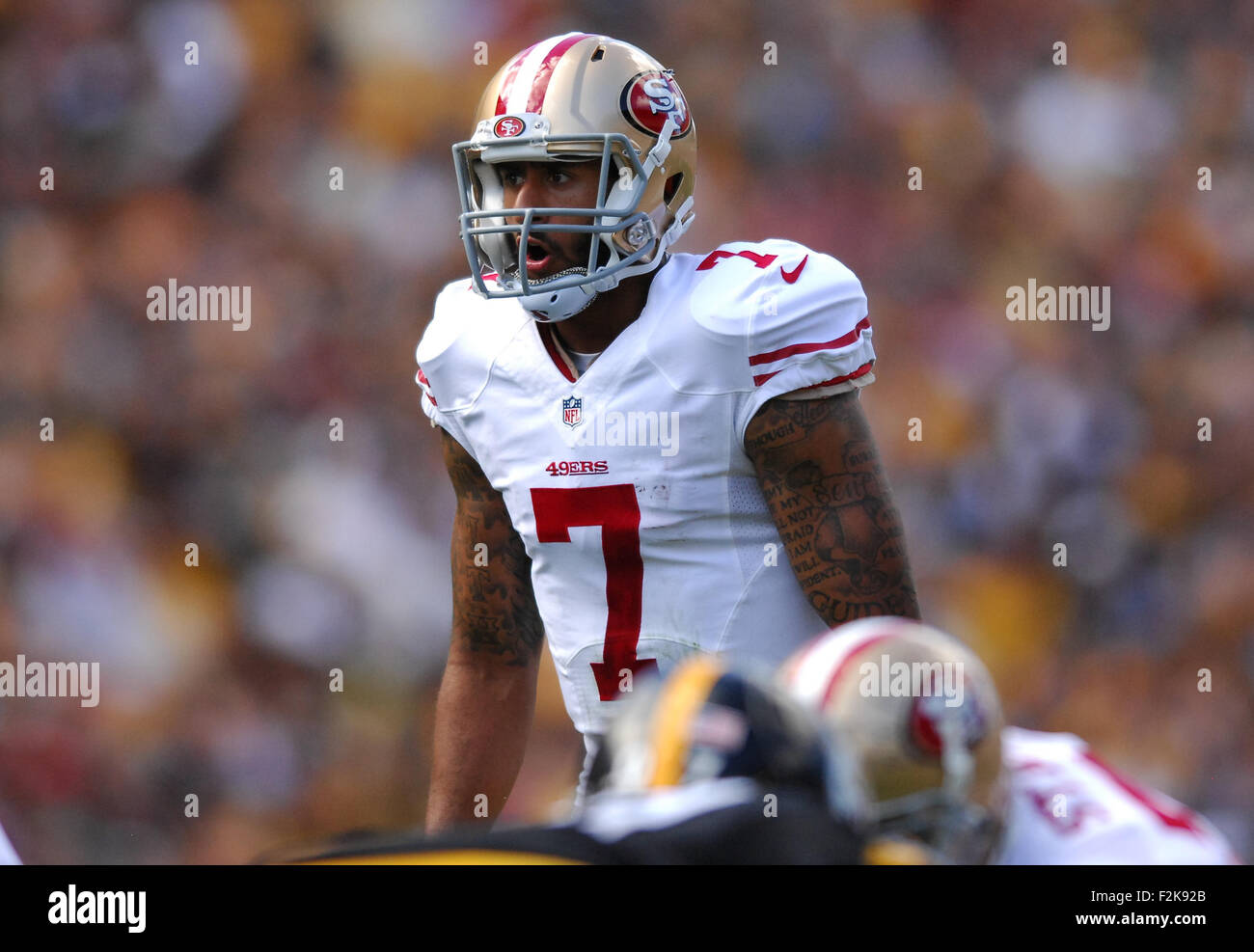 September 20th, 2015: Colin Kaepernick #7 during the San Francisco ...
