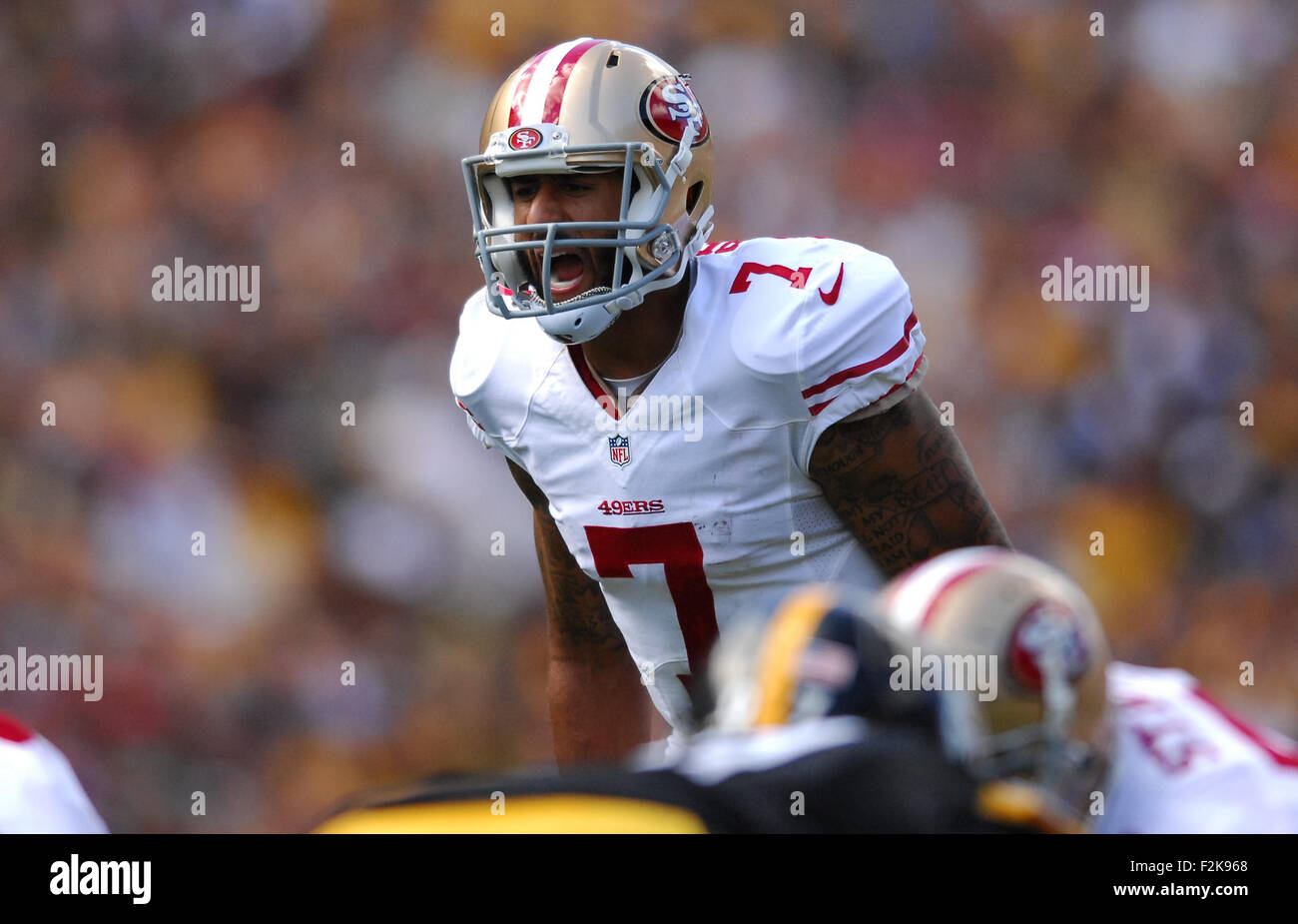 September 20th, 2015: Colin Kaepernick #7 during the San Francisco ...