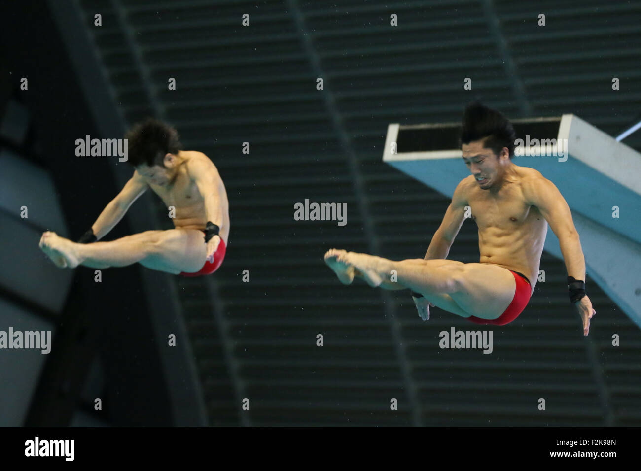 Tatsumi International Swimming Center, Tokyo, Japan. 20th Sep, 2015. Yu ...
