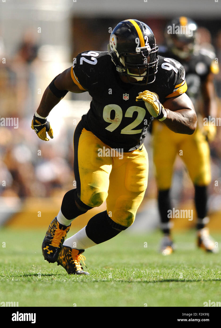 September 20th, 2015: James Harrison #92 during the San Francisco 49ers ...