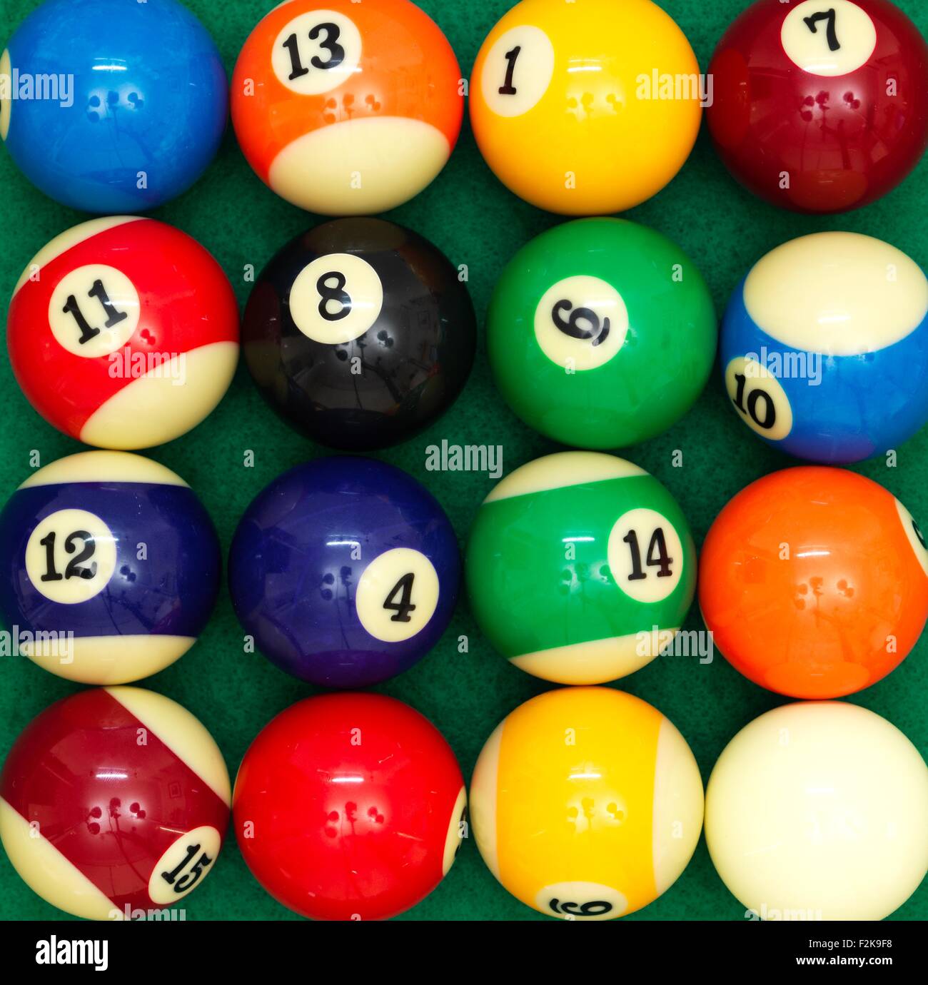 A close up shot billiard balls Stock Photo - Alamy