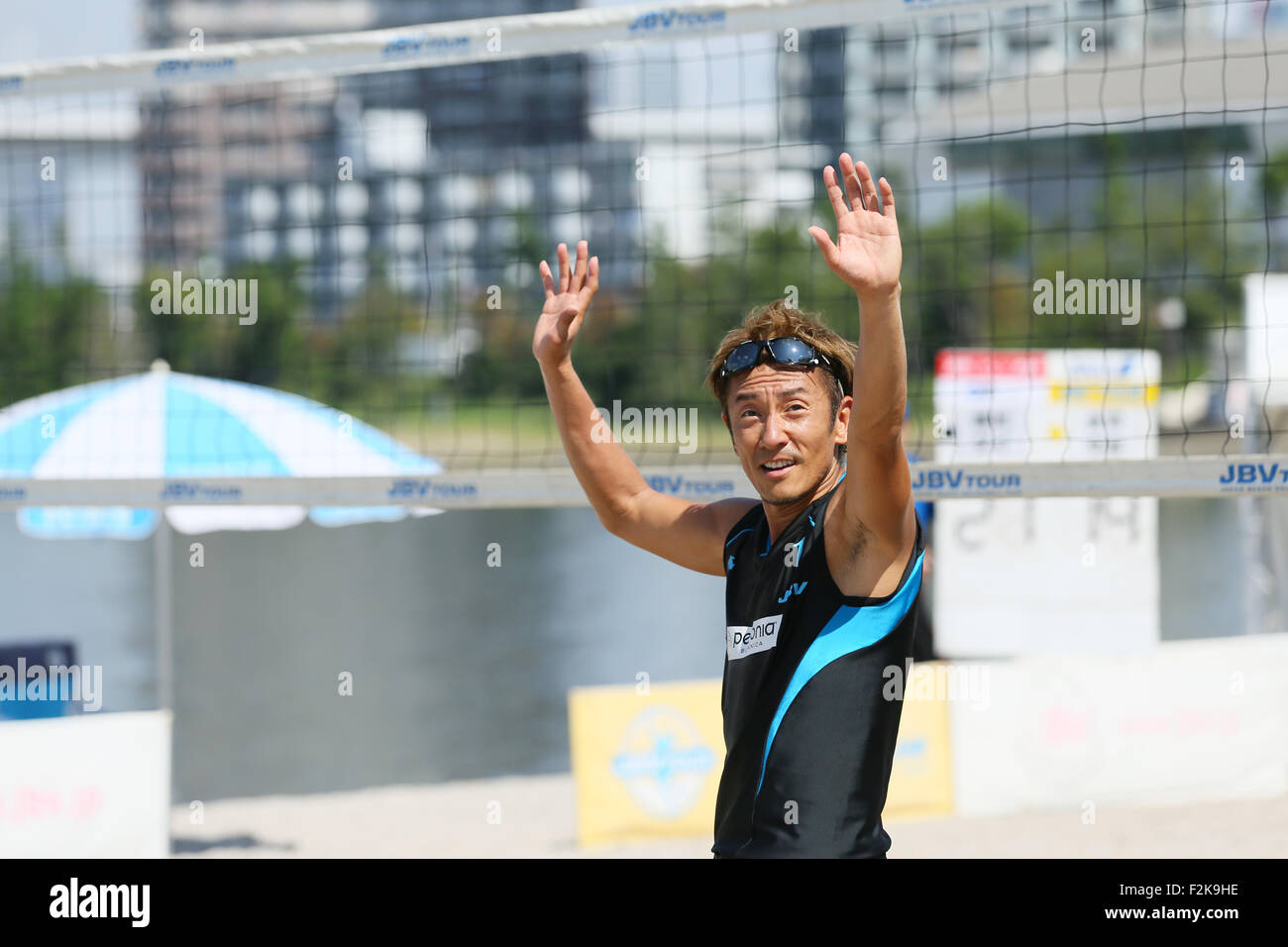 Odaiba Beach, Tokyo, Japan. 19th Sep, 2015. Koichi Nishimura, SEPTEMBER ...