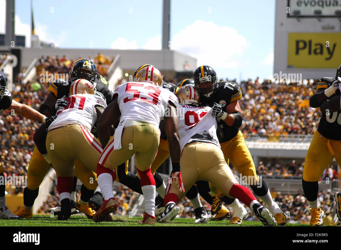 September 20th, 2015: Cody Wallace #72 during the San Francisco 49ers ...
