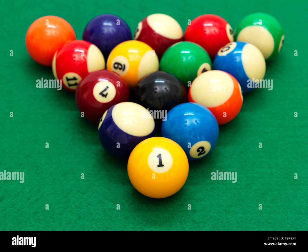 A close up shot billiard balls Stock Photo - Alamy