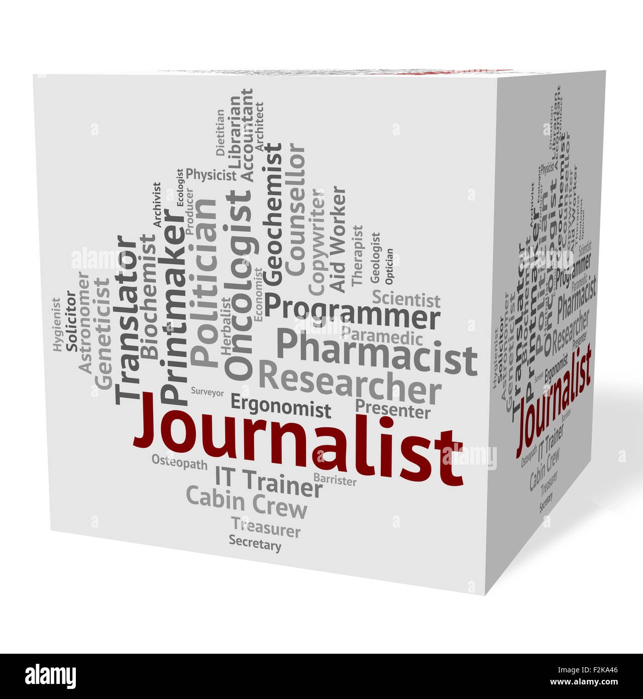 Journalist Job Indicating Lobby Correspondent And Newspaperwoman Stock ...