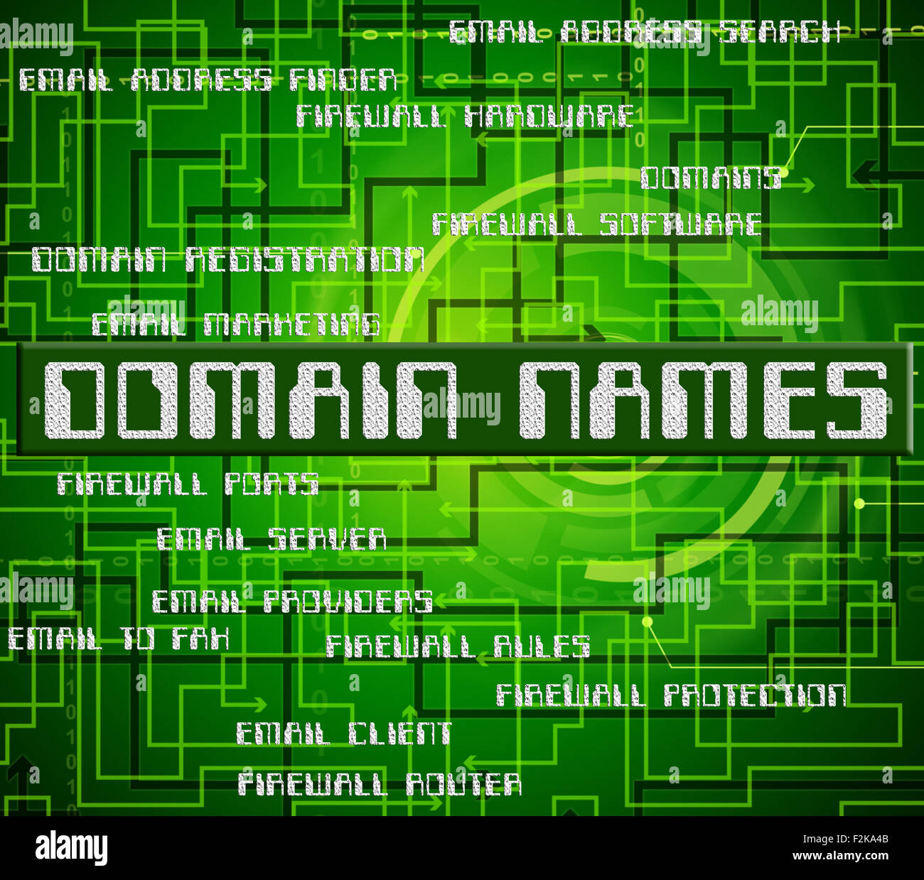 Domain Names Representing Empire Label And Realm Stock Photo - Alamy