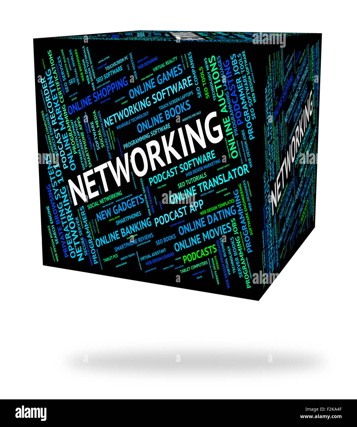Networking Word Indicating Web Text And Technology Stock Photo - Alamy