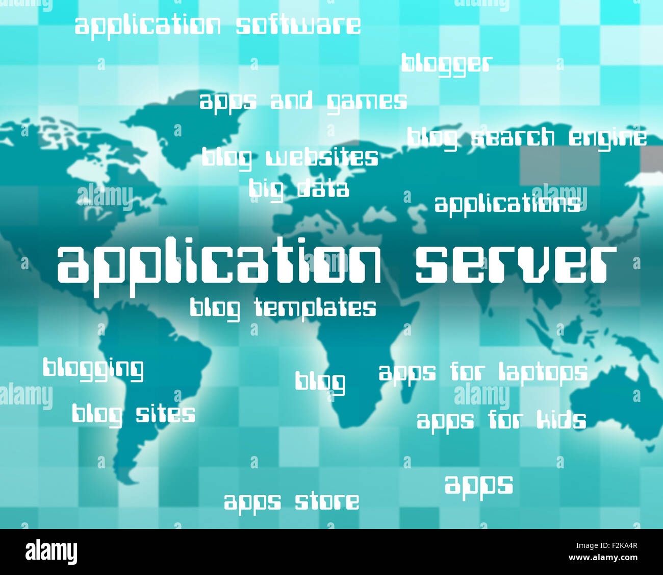 Application Server Representing Serves Servers And Serving Stock Photo ...