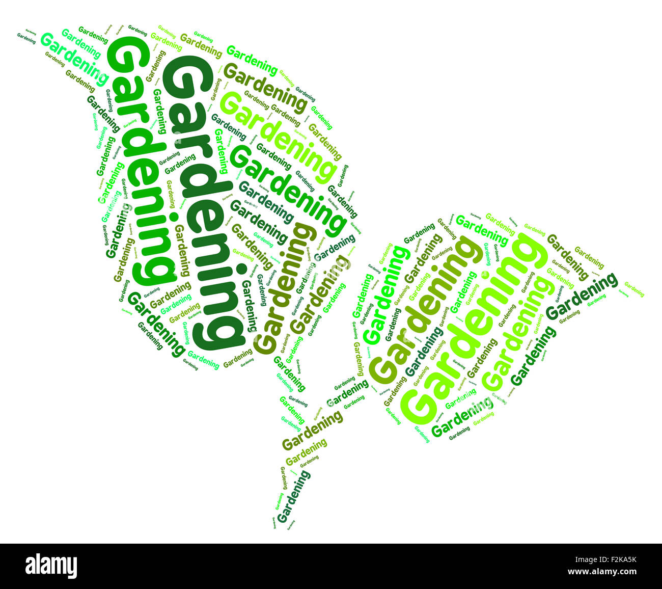 Gardening Word Representing Gardens Outside And Planting Stock Photo ...