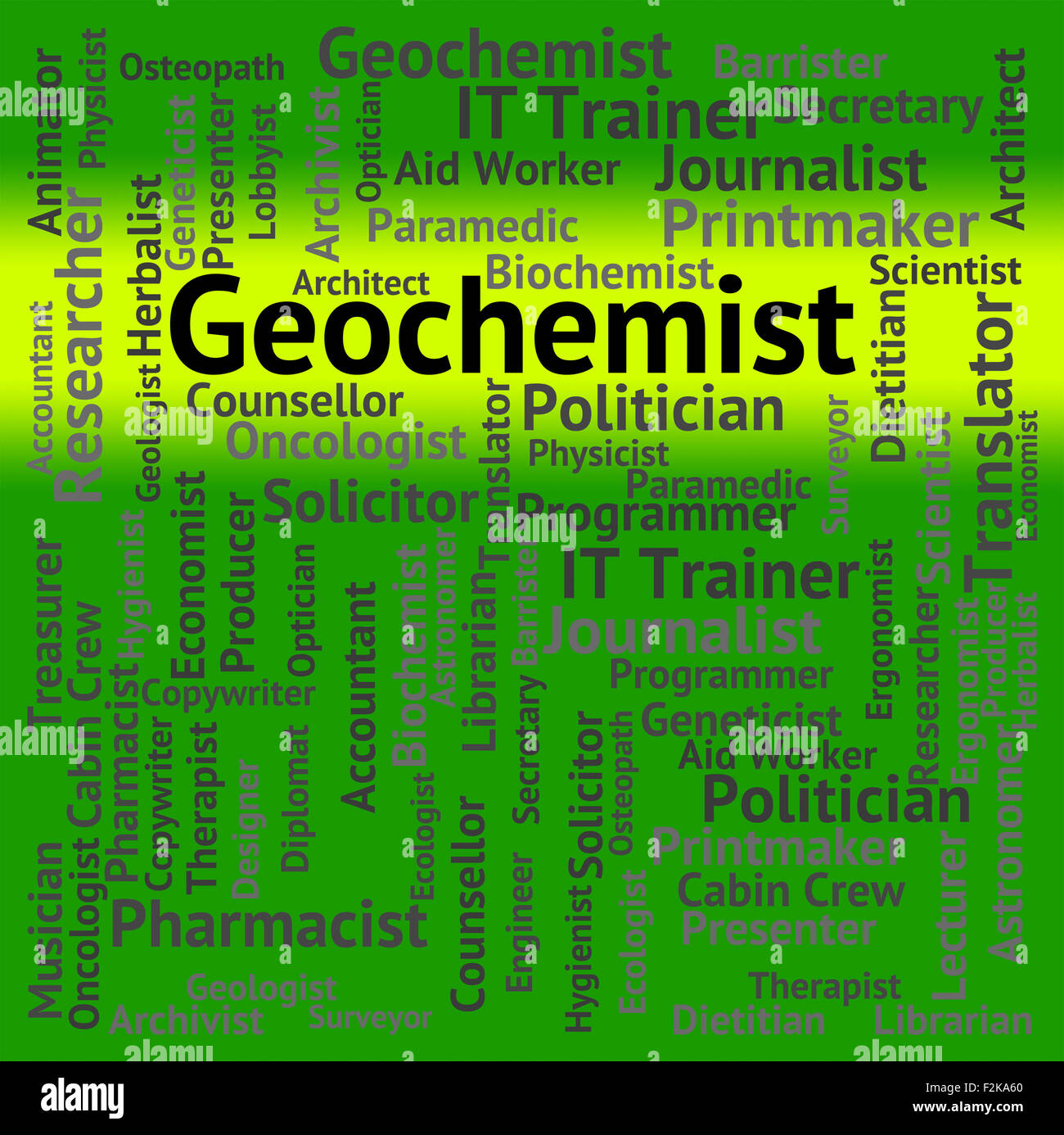 Geochemist Job Meaning Employee Word And Geological Stock Photo - Alamy