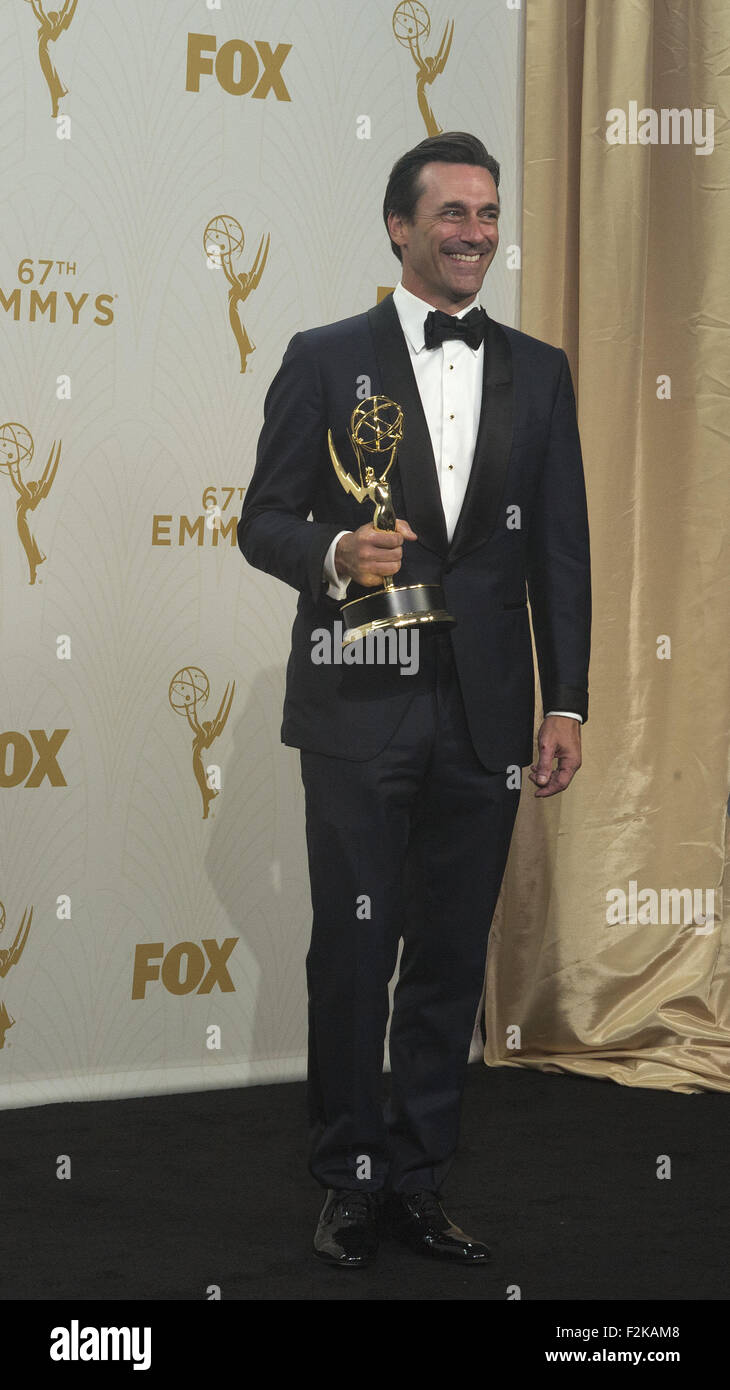 Los Angeles, California, USA. 20th September, 2015. Actor Jon Hamm ...