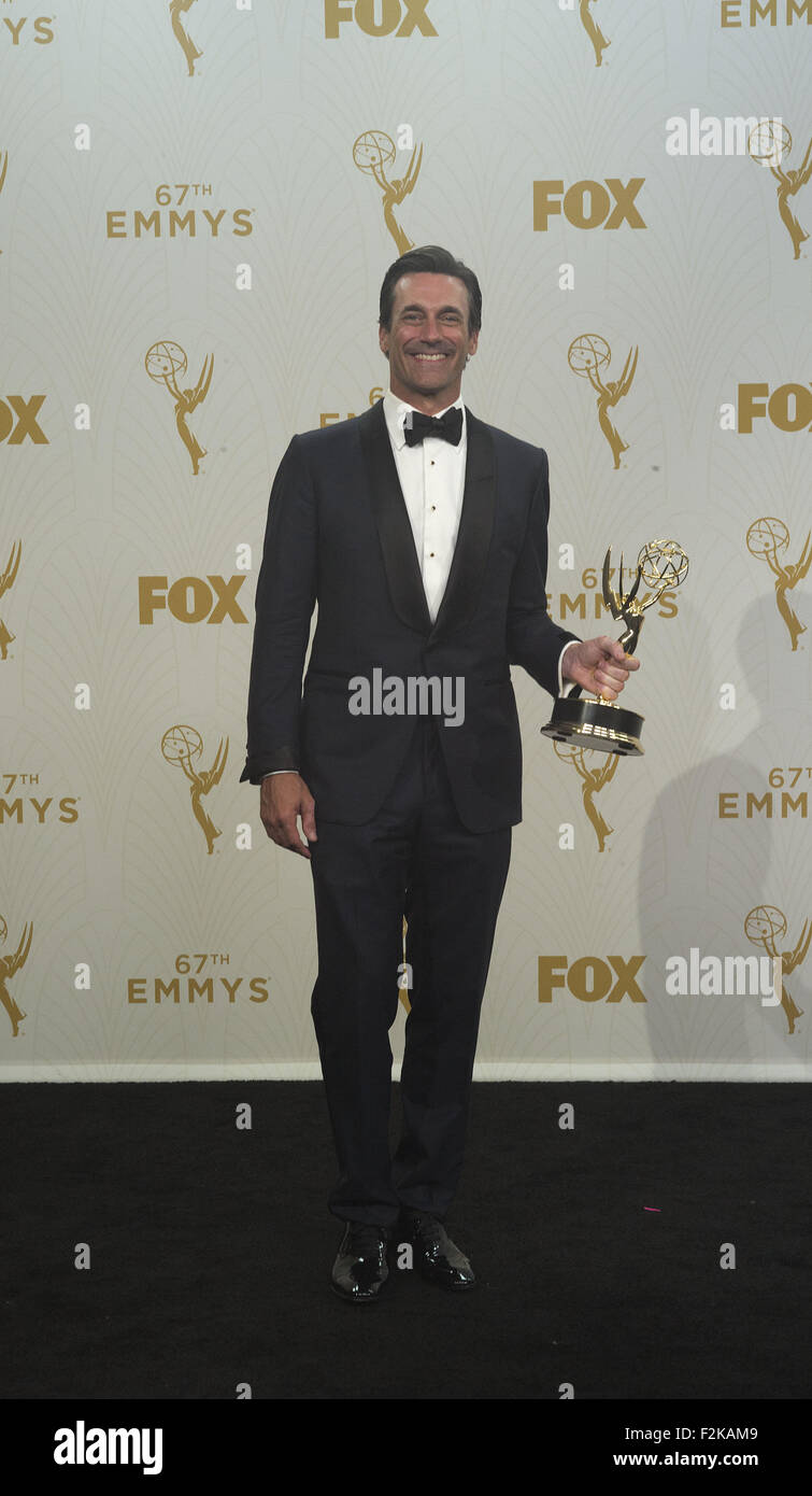 Los Angeles, California, USA. 20th September, 2015. Actor Jon Hamm ...