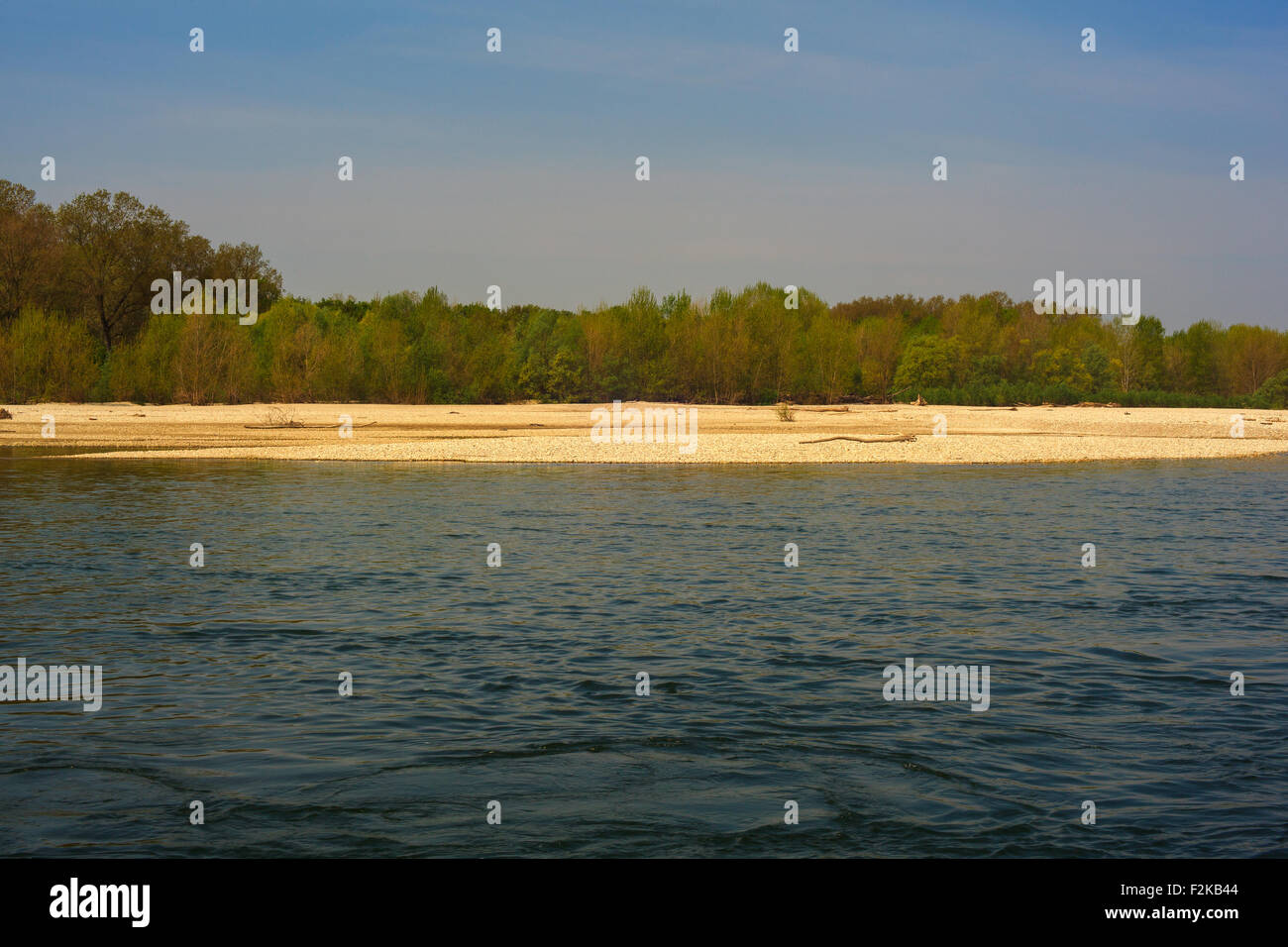 View of scenic Ticino river in Italy Stock Photo - Alamy