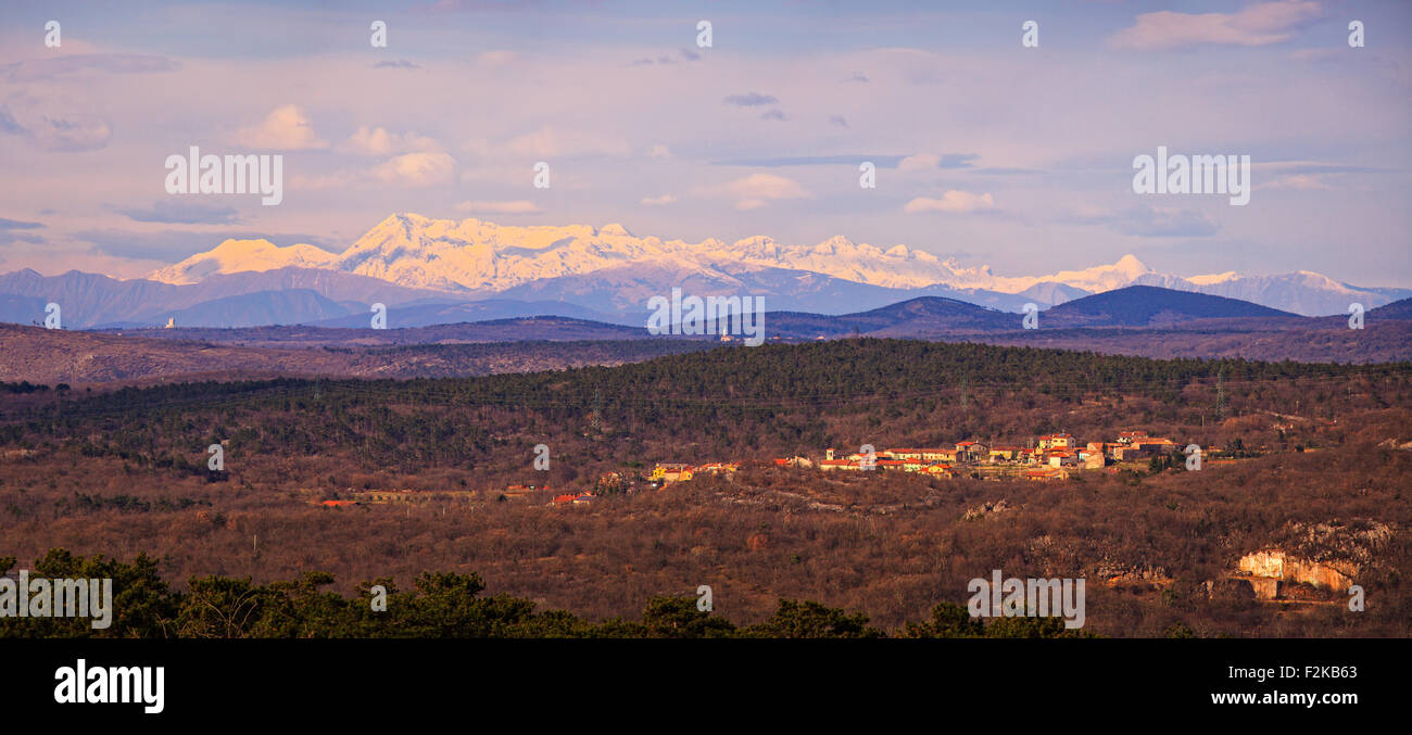 View of Italian landscape at autumn season Stock Photo - Alamy