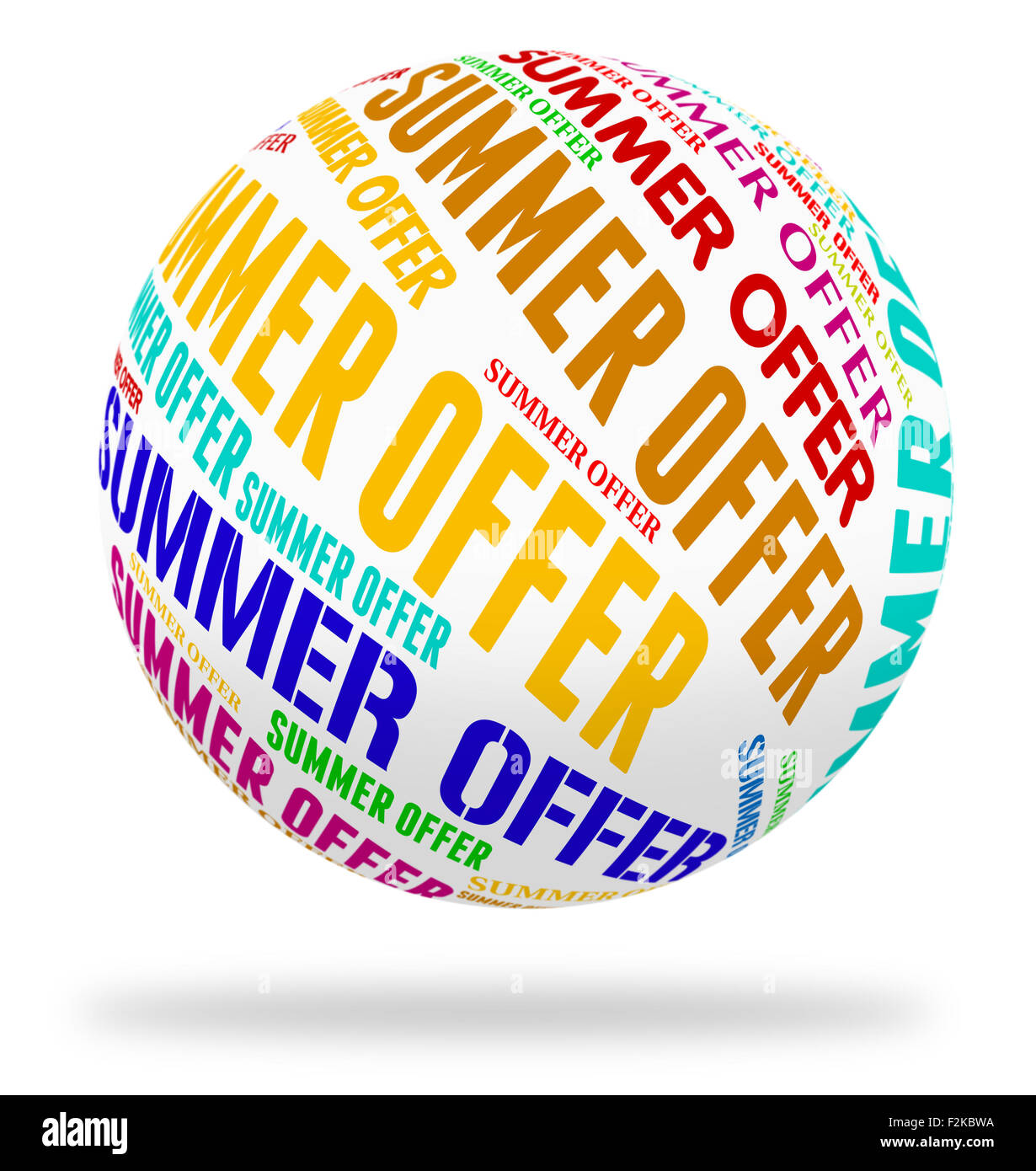 Summer Offer Indicating Hot Weather And Promotional Stock Photo - Alamy