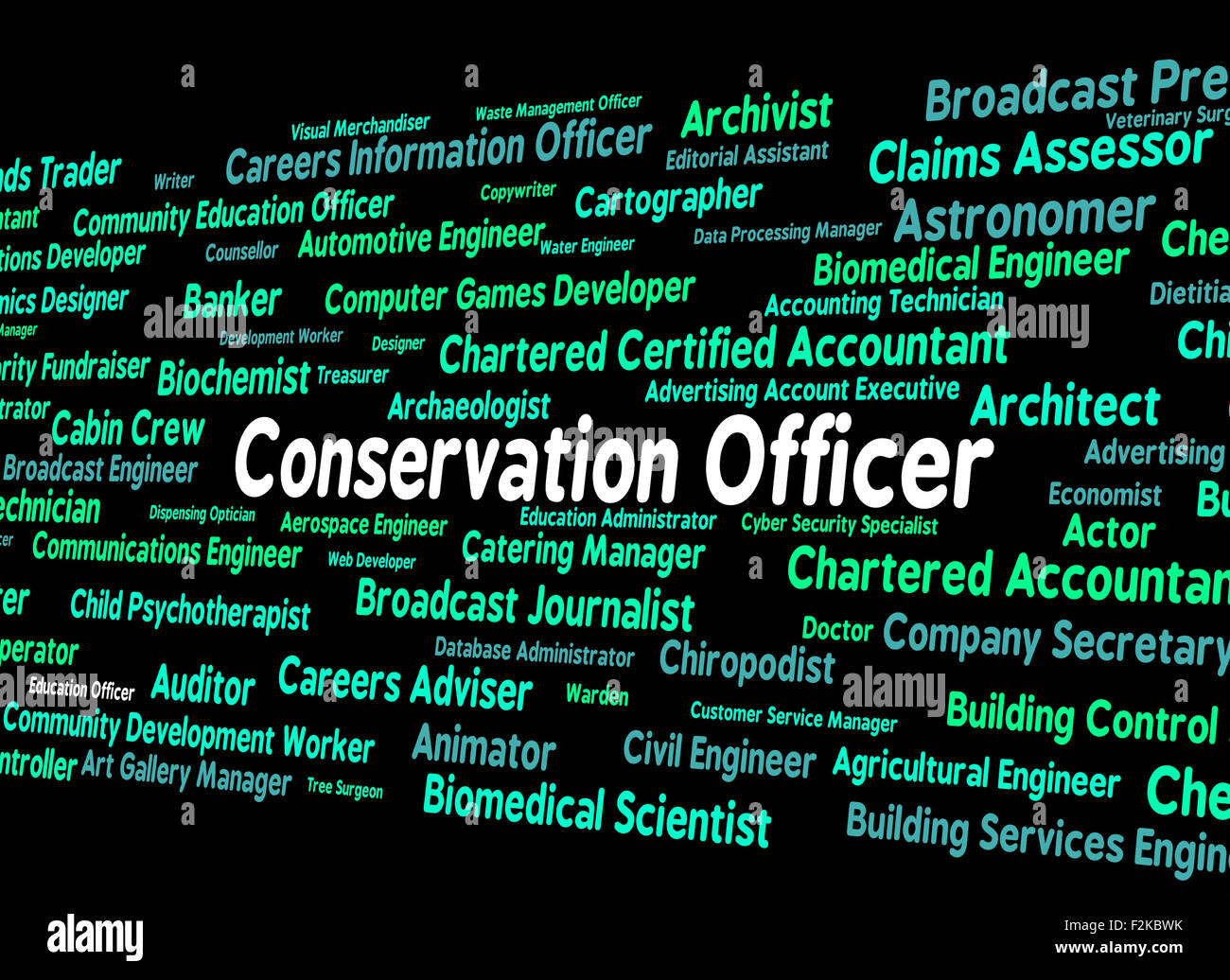 Conservation Officer Showing Earth Friendly And Occupations Stock Photo ...