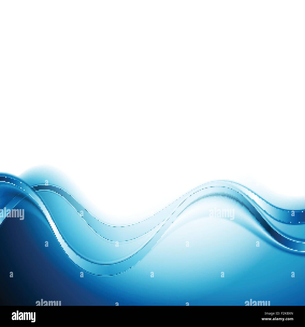 Bright blue abstract water waves design. Vector background Stock Vector ...