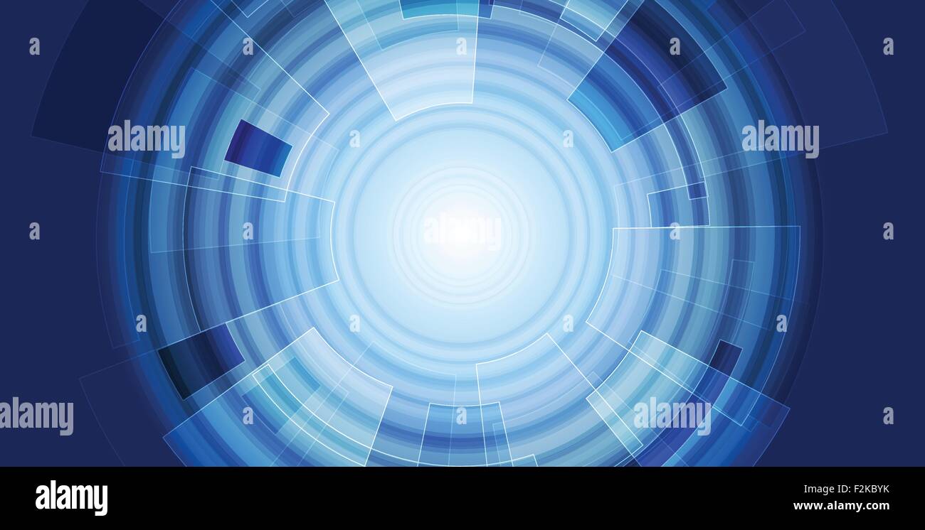 Blue gear abstract tech background. Vector design Stock Vector Image ...