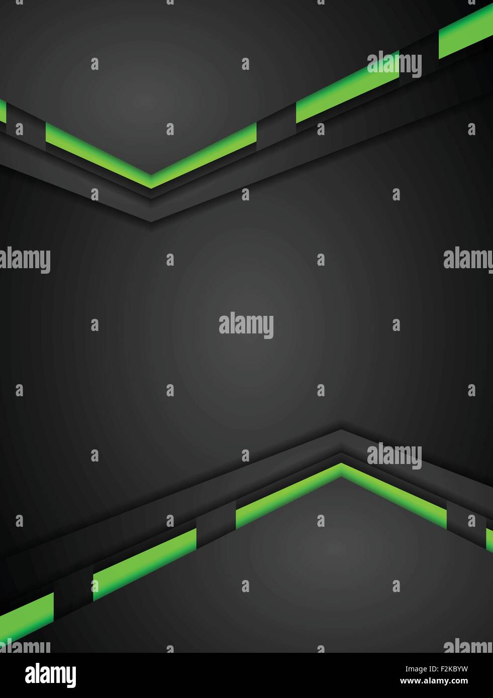 Green and black contrast gradients tech design. Vector background Stock ...