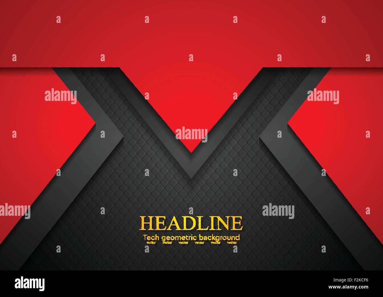 Red concept art tech background. Vector design Stock Vector Image & Art ...