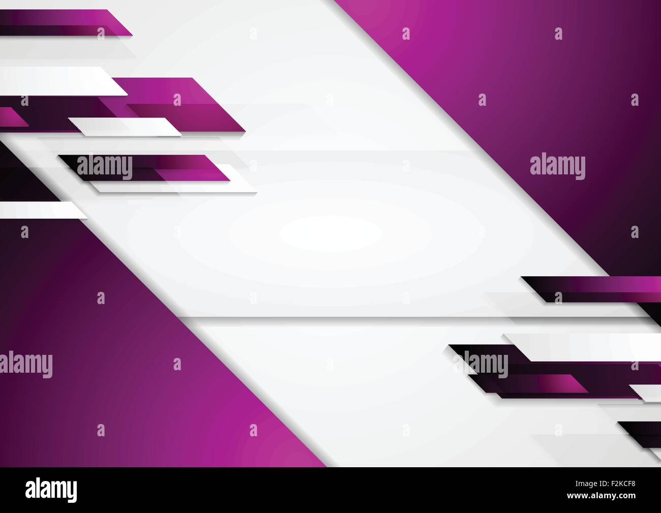 Abstract contrast geometric violet background. Vector tech design Stock ...