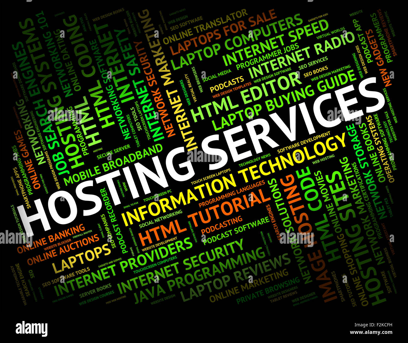 Hosting Services Meaning Support Www And Server Stock Photo - Alamy
