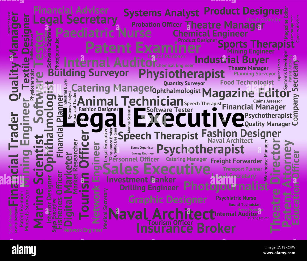 Legal Executive Indicating Managing Director And Occupations Stock ...