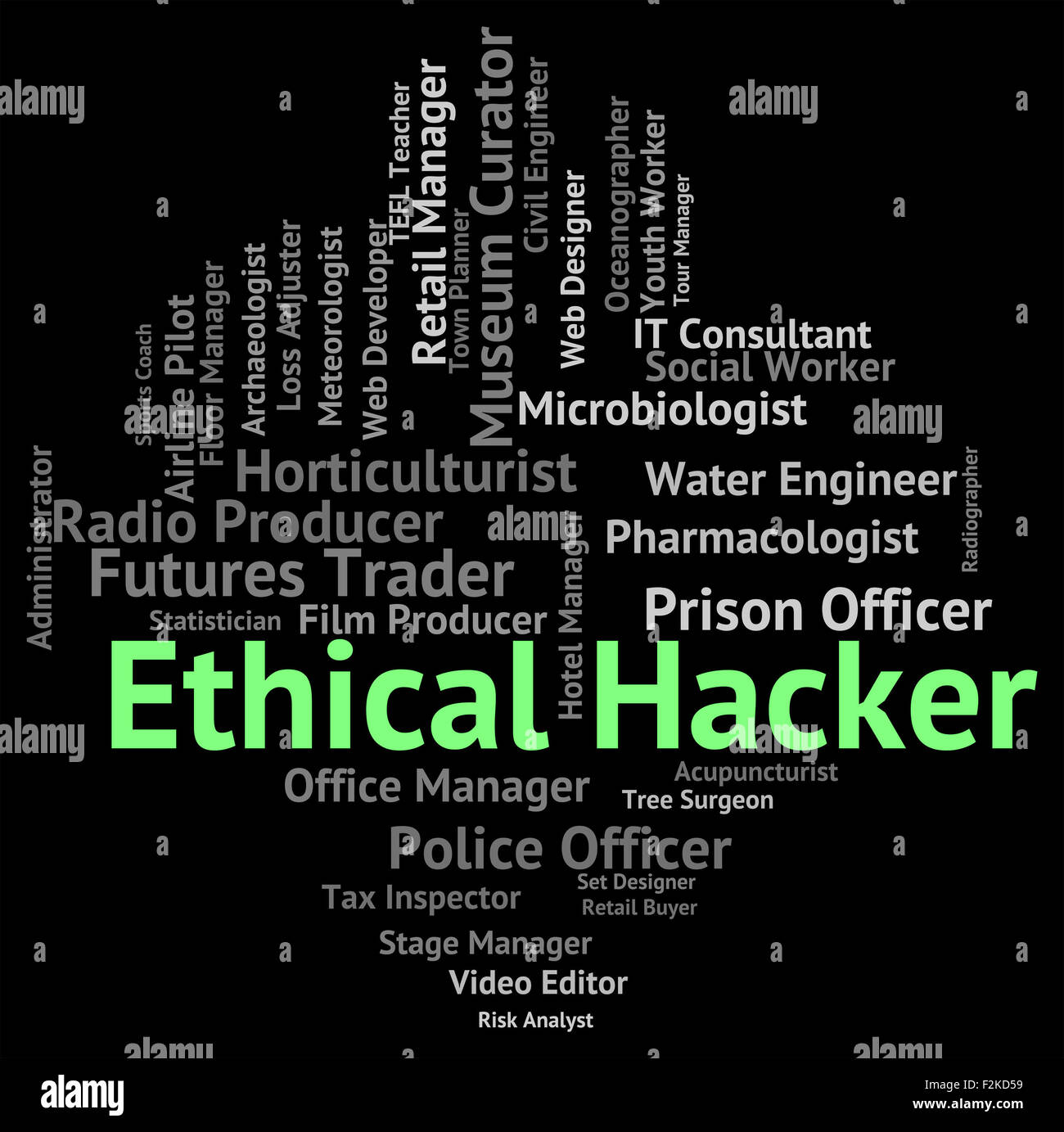 Ethical Hacker Showing Out Sourcing And Unimpeachable Stock Photo - Alamy